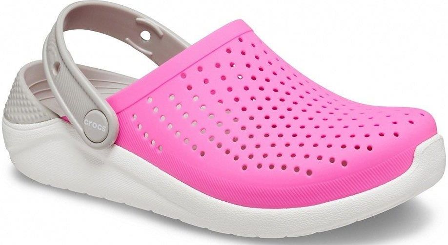 Crocs Klapki Dla Dzieci Literide Clog Kids Różowo Białe 205964 6Qr ...