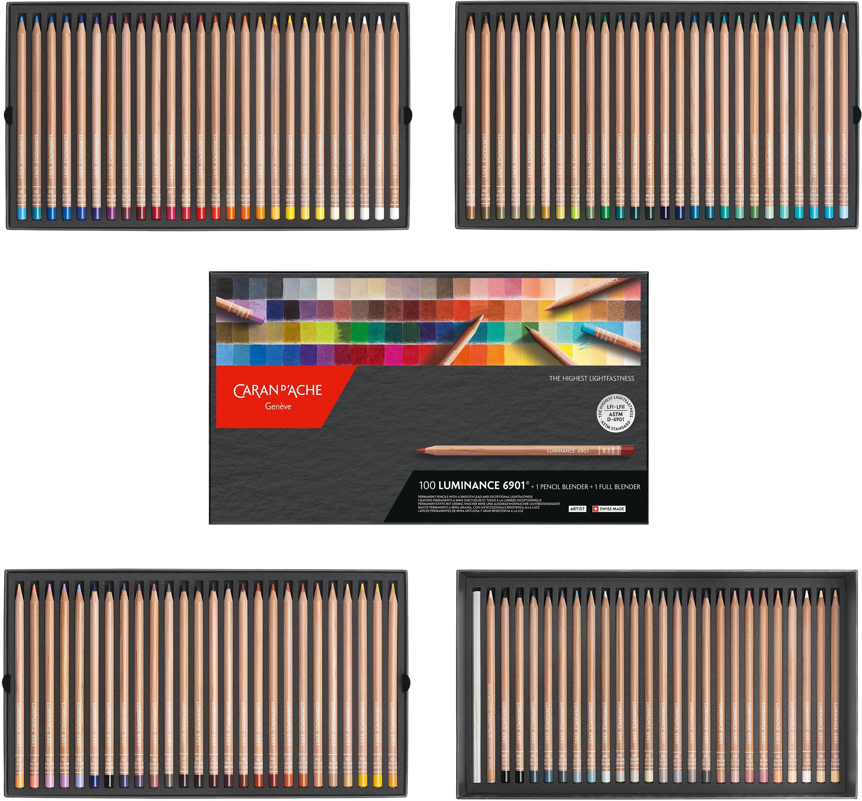 Caran D'Ache Kredki Luminance 6901 100 Kolorów - Ceny i opinie - Ceneo.pl