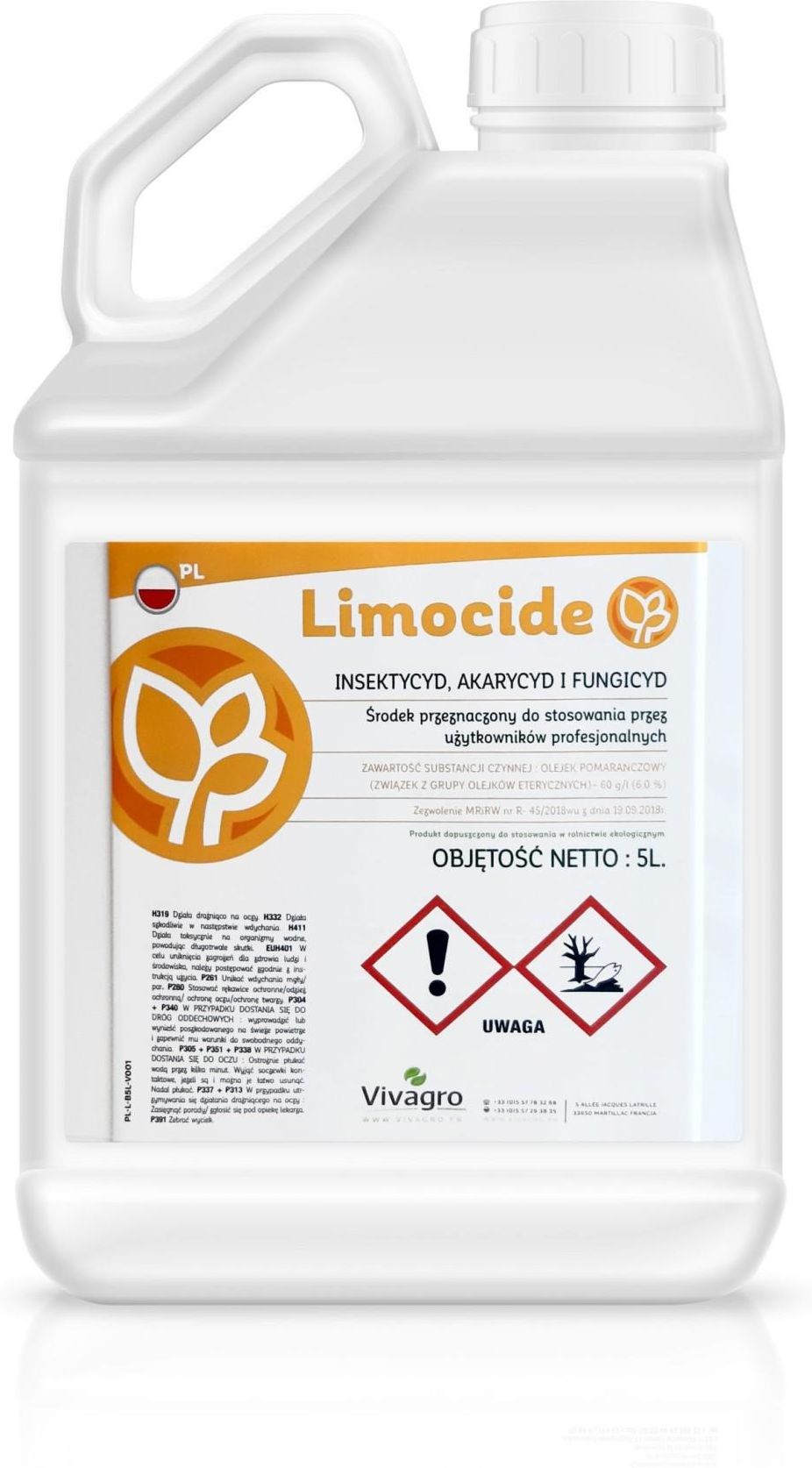 Limocide 5L Cert. Eko R-45/2018 - Ceny i opinie - Ceneo.pl
