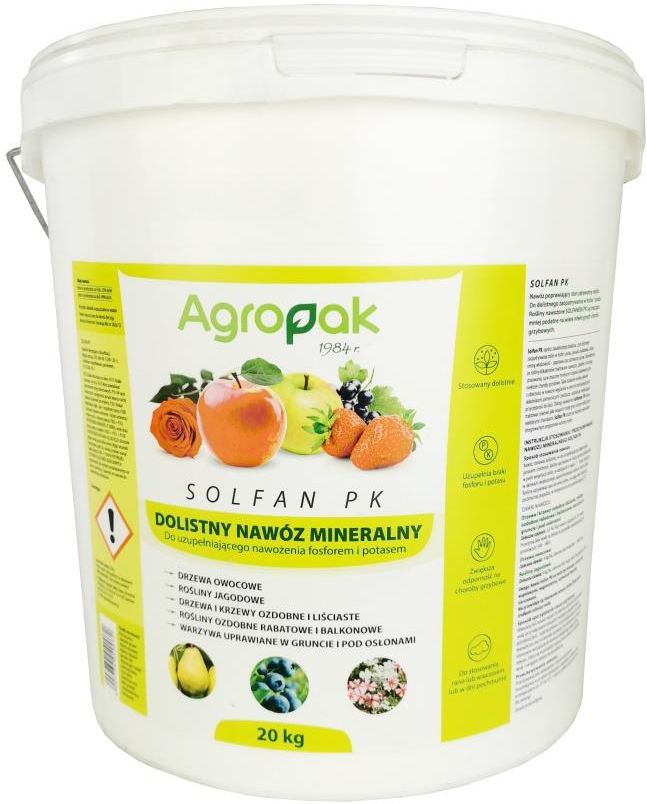 Nawóz Nawóz Dolistny Solfan Pk 20kg Agropak - Ceny i opinie - Ceneo.pl
