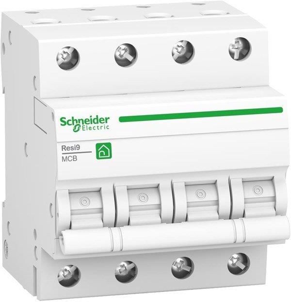 Schneider Resi9 Mcb 4P C 13A 6000A Miniature Circuit Breaker (R9F24413 ...