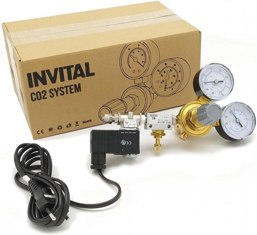 Invital Kompletny Zestaw Co2 Z Butlą 5L Wyłącznikiem Nocnym I ...