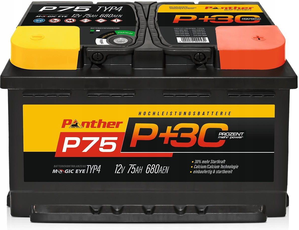 Akumulator Panther P 75 12V 75Ah 680A 278 175 190 - Opinie i ceny na ...