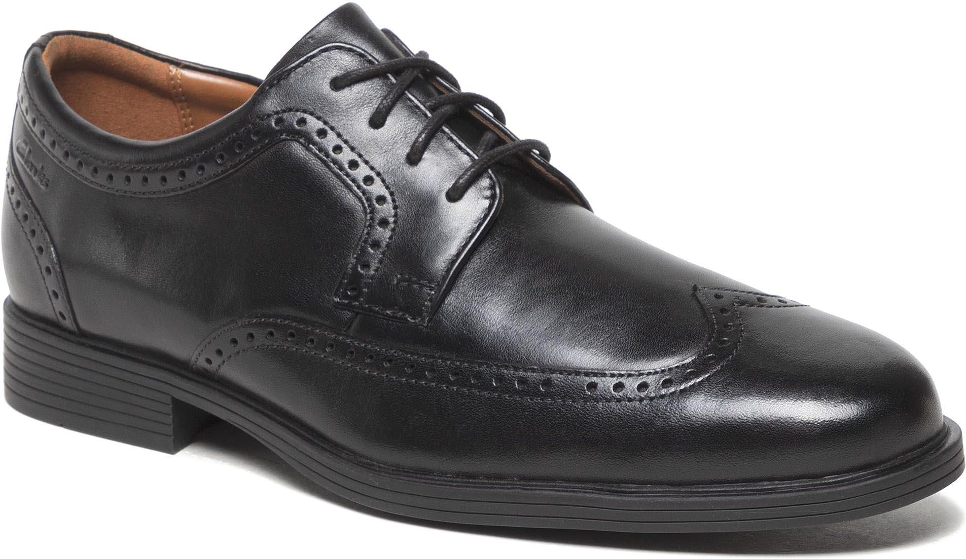 Clarks Półbuty - Whiddon Wing 261580097 Black Leather - Ceny i opinie ...