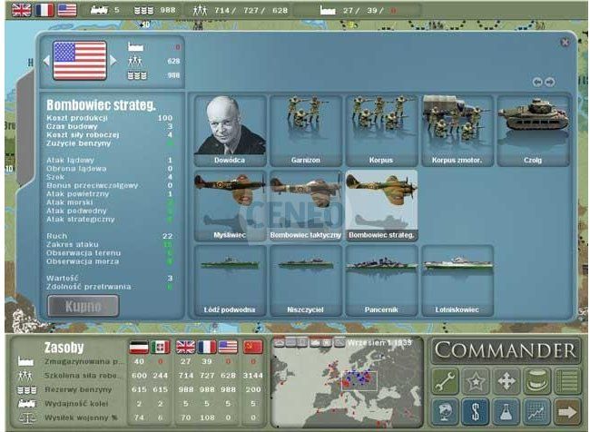 Commander Europe at War (Gra PC) - Ceneo.pl