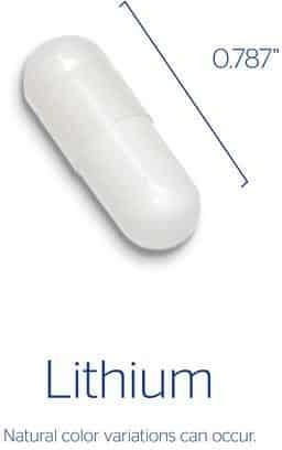 Preparat medycyny naturalnej PURE ENCAPSULATIONS Lithium Orotate 5mg 90 ...