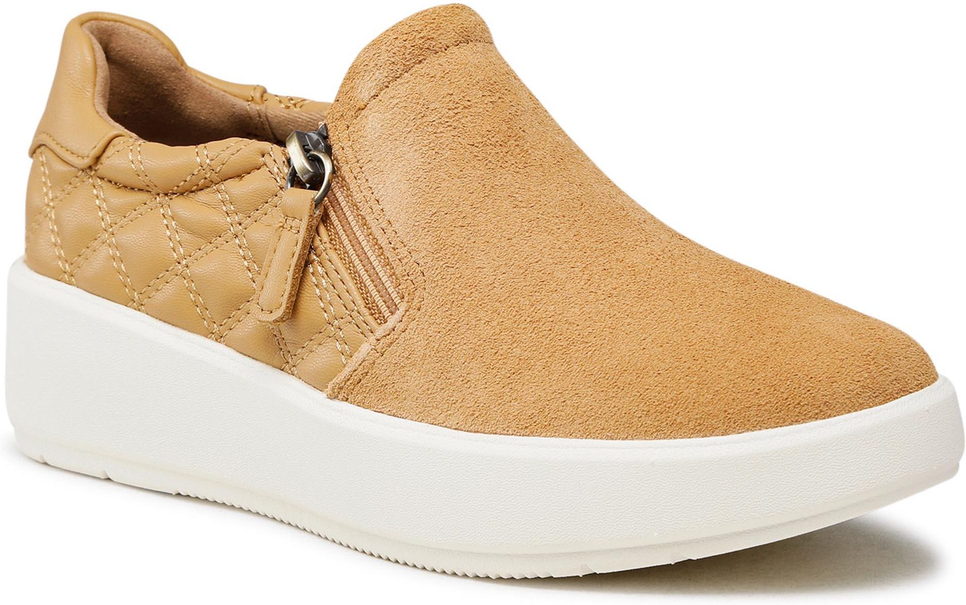 Sneakersy CLARKS - Layton Step 261635104 Light Tan Combi - Ceny i ...