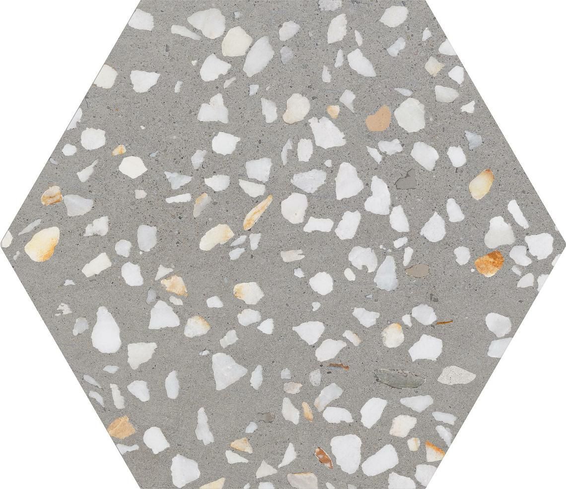 Płytki Itt Ceramic Hexa Cezanne Grey Matt 23X27 Płytka Heksagonalna Imitująca Lastryko - Opinie ...