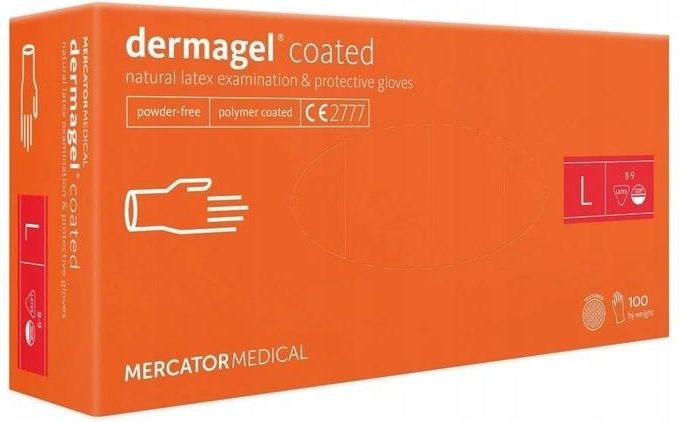 Dermagel Rmagel Rękawice Lateksowe Bezpudrowe L - Ceny i opinie - Ceneo.pl