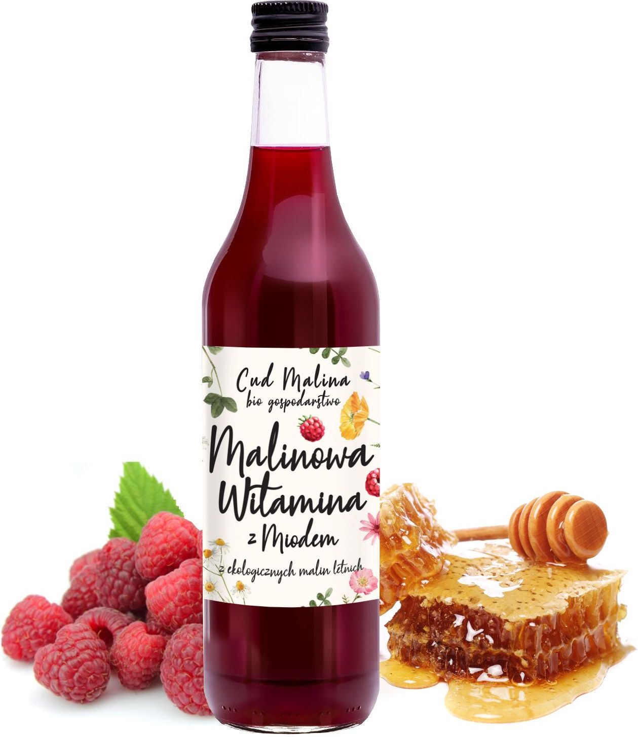 Sok Cud Malina Malinowy z Miodem 500ml - Ceny i opinie - Ceneo.pl