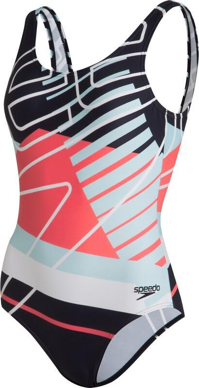 Speedo Placement U Back Swimsuit Women Czarny Kolorowy - Ceny i opinie ...