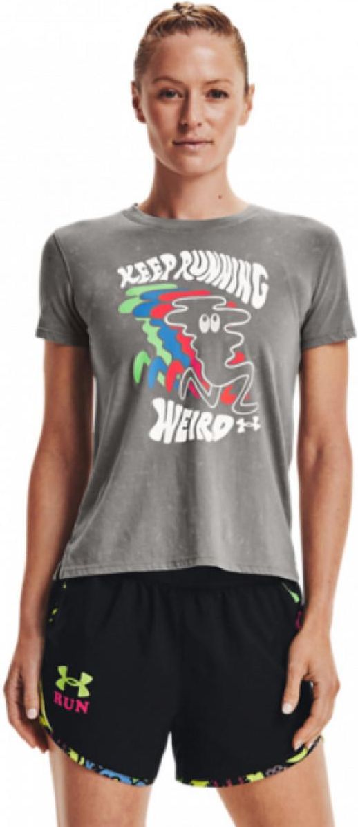 Damska koszulka do biegania UNDER ARMOUR UA Keep Run Weird Graphic SS - Ceny i opinie - Ceneo.pl