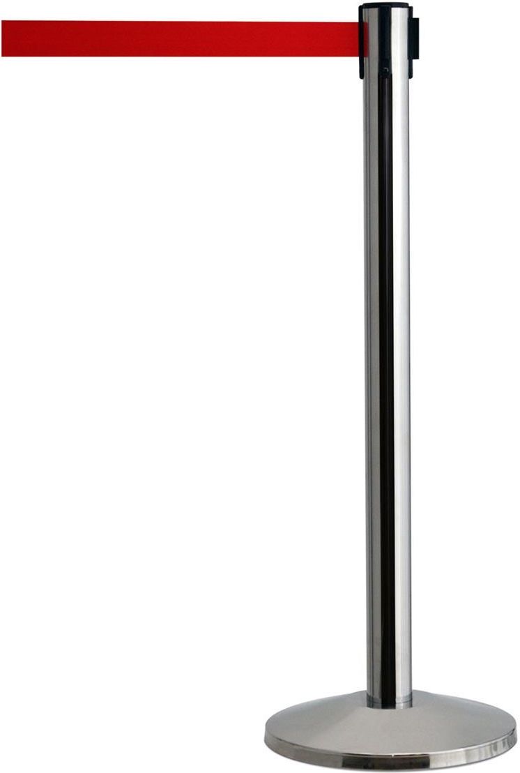 Queueway Słupek Tensator Srebrny Z Czerwoną Taśmą 2 3M - Ceny i opinie ...