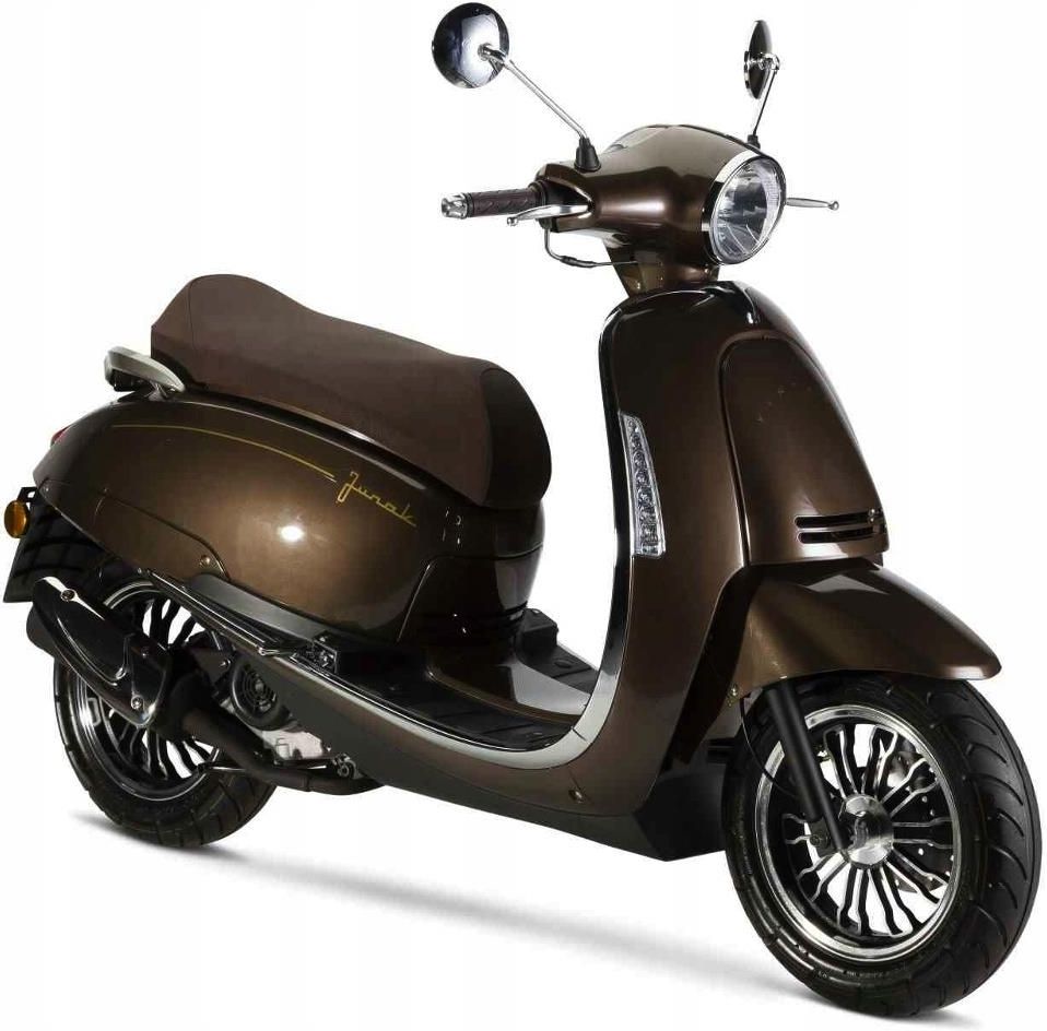 NOWY SKUTER JUNAK VINTAGE 50 BRĄZOWY - Opinie i ceny na Ceneo.pl