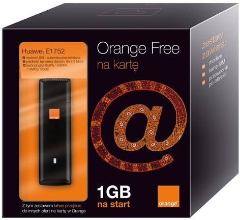 Modem Orange Starter Free 20PLN + modem Huawei E1752 - Ceneo.pl