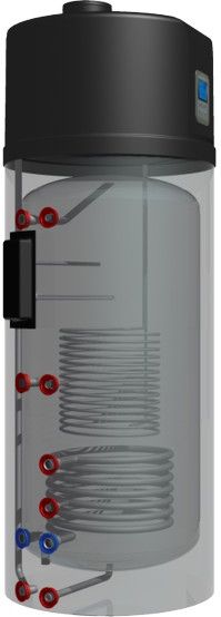 Pompa ciepła Podgrzewacz Hewalex 2W300 z powietrzną pompą ciepła PCWU 3 ...