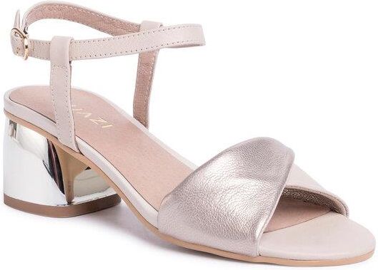 QUAZI Sandały QZ-69-04-000699 Beżowy - Ceny i opinie - Ceneo.pl