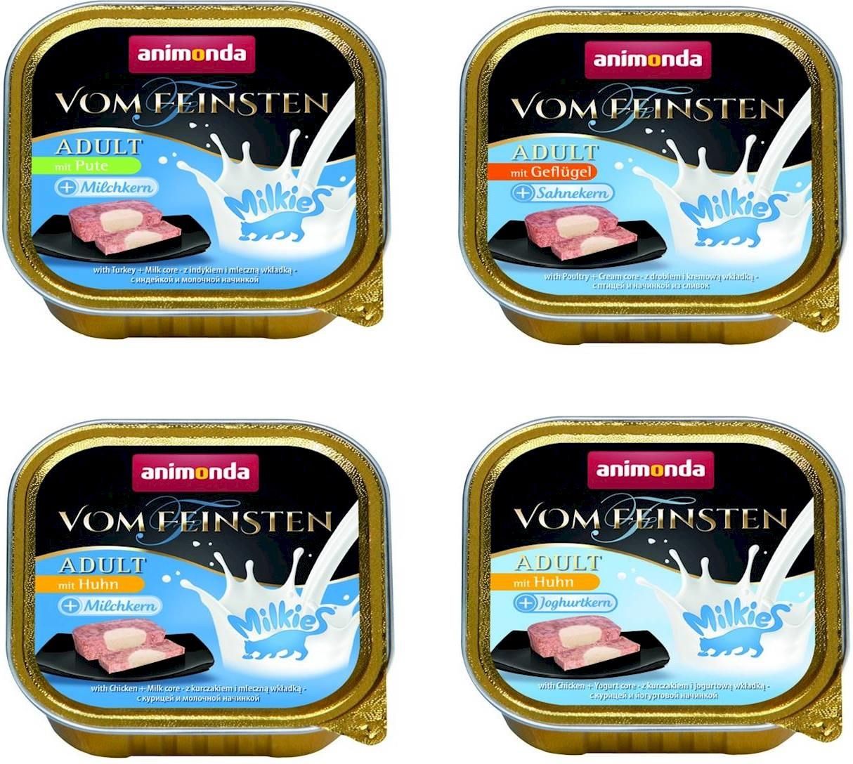 Karma Animonda Vom Feinsten Adult Milkies Mix 4X100G - Ceny i opinie ...