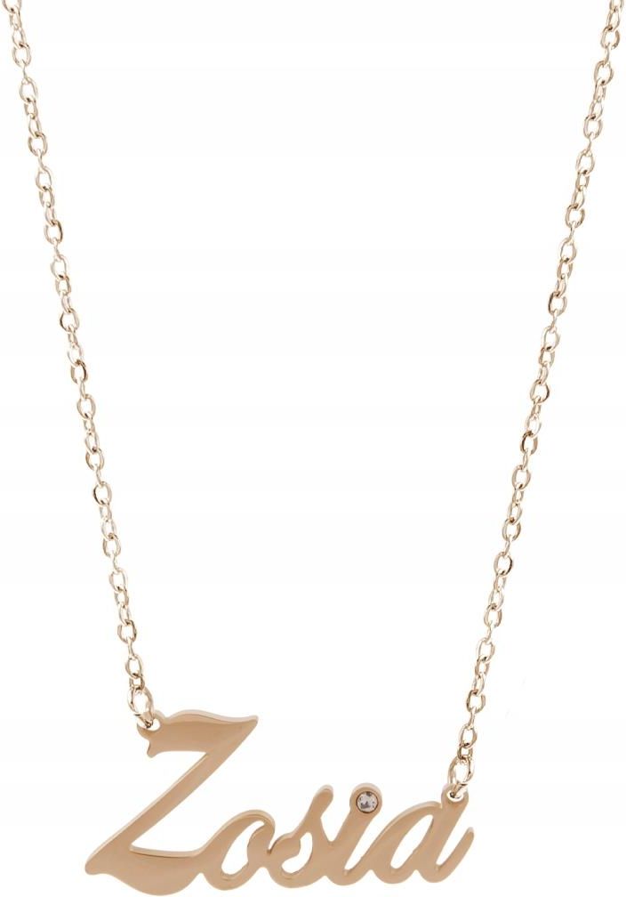 VEZZI NASZYJNIK IMIĘ ZOSIA, KOLOR ZŁOTY - Ceny i opinie - Ceneo.pl
