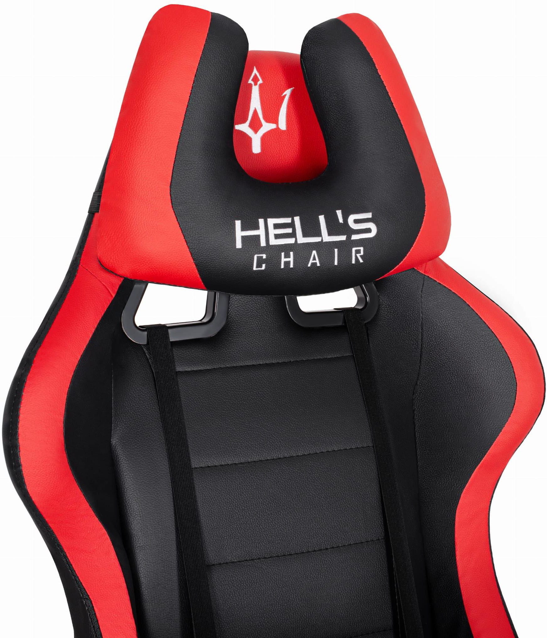 Fotel dla gracza Hell's Chair U-Warrior Red - Ceny i opinie - Ceneo.pl