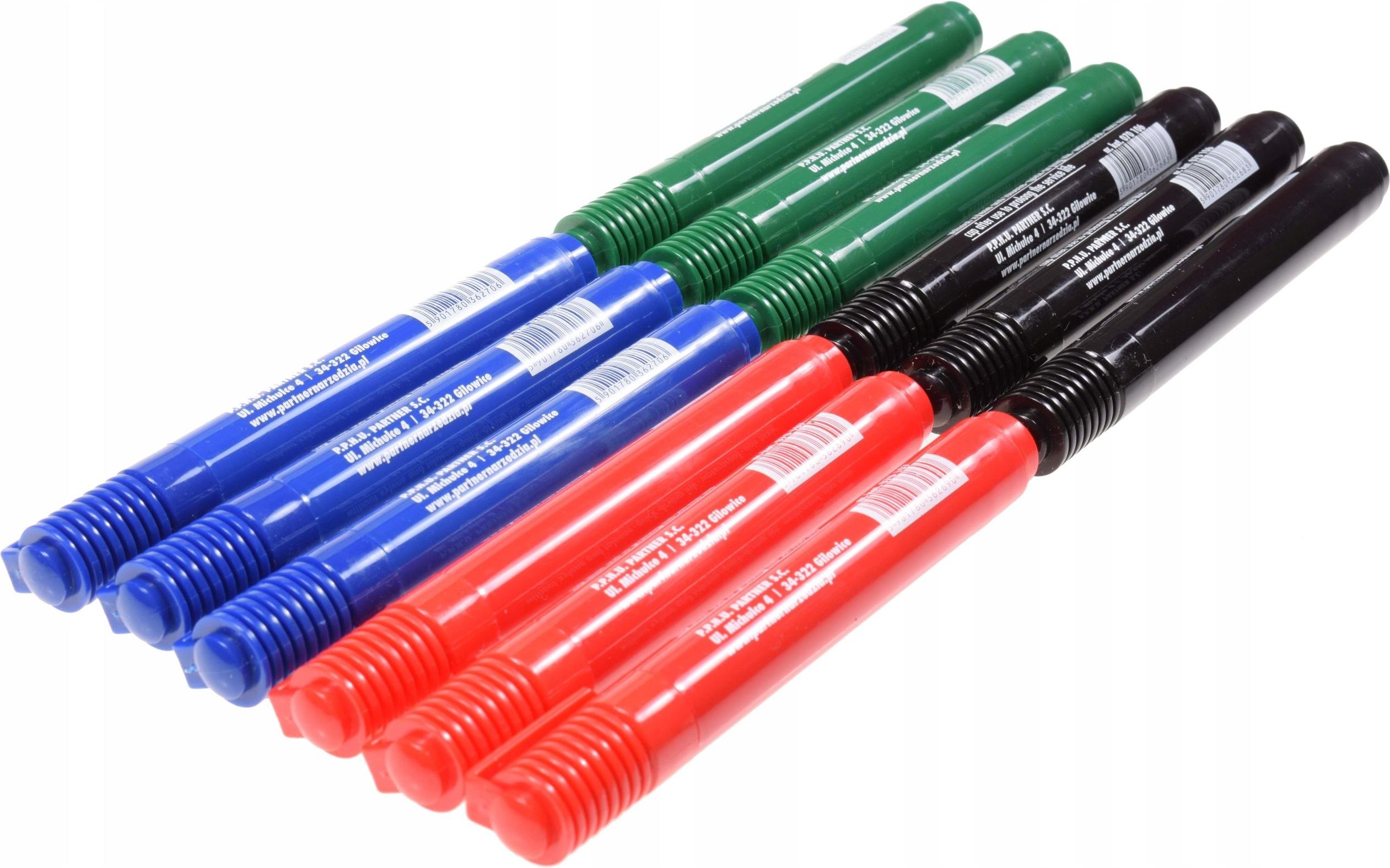 Gold Flex Marker Permanentny Wodoodporny Okrągły Mix 12Szt - Ceny i ...