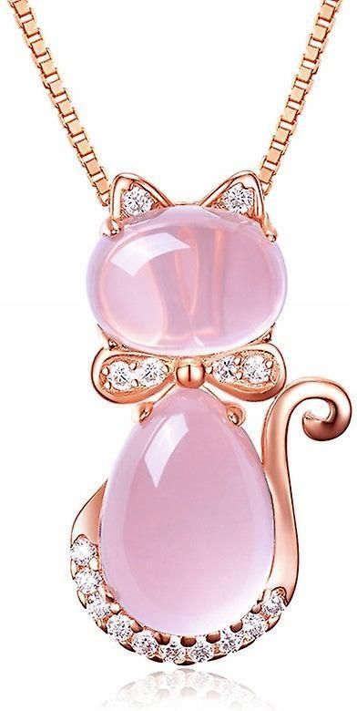 NASZYJNIK Z KOTEM W KOLORZE RÓŻOWEGO ZŁOTA - Ceny i opinie - Ceneo.pl