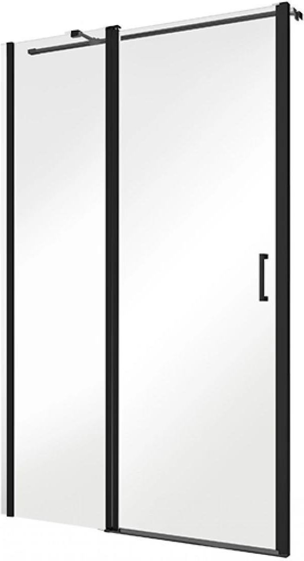 Drzwi Prysznicowe Besco Exo C Black 120x190cm Czarne Ecb120190c