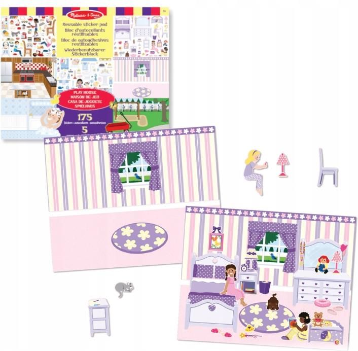 Melissa And Doug Naklejki Wielokrotnego Użytku Zabawa W Dom - Ceny i ...