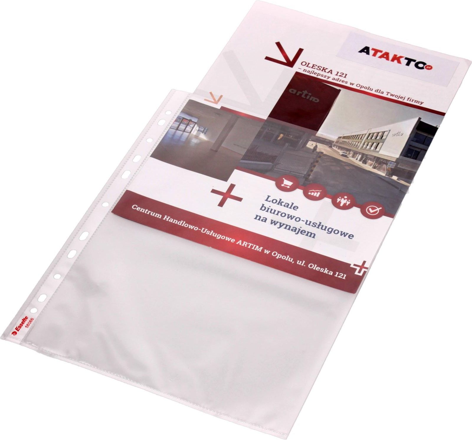 Esselte Koszulki Krystaliczne A4 55Mic At-Hand (40)Pudełk - Ceny i ...