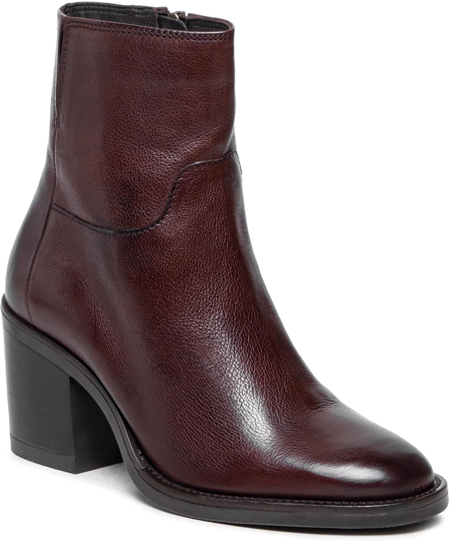 Botki CLARKS - Mascarpone2 Go 261572734 Dark Brown Lea - Ceny i opinie ...