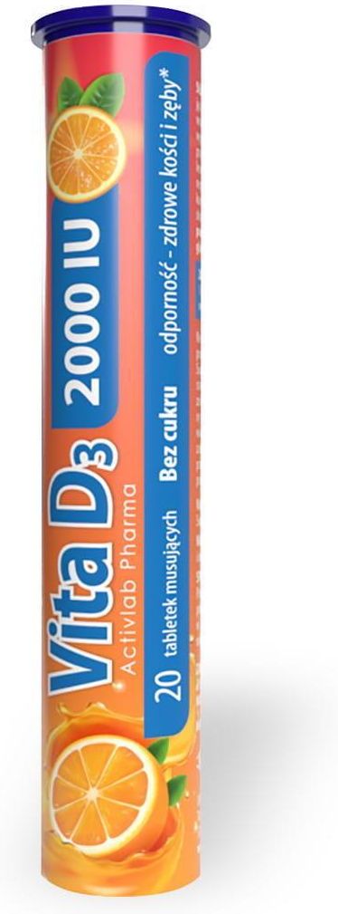 Activlab Vita D3 2000 IU, 20 tabl musujących - Opinie i ceny na Ceneo.pl