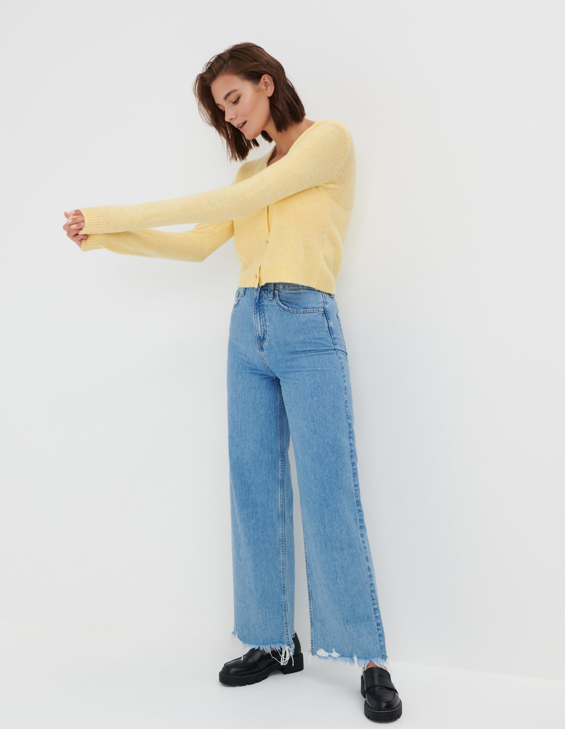 Sinsay - Sweter rozpinany - Żółty - Ceny i opinie - Ceneo.pl