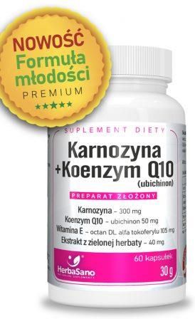 Herbasano Karnozyna + Koenzym Q10 Witamina E 60 kaps. - Opinie i ceny na Ceneo.pl