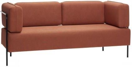 Hubsch Minimalistyczna Ruda Sofa Na Czarnych Metalowych Nóżkach 6488 ...