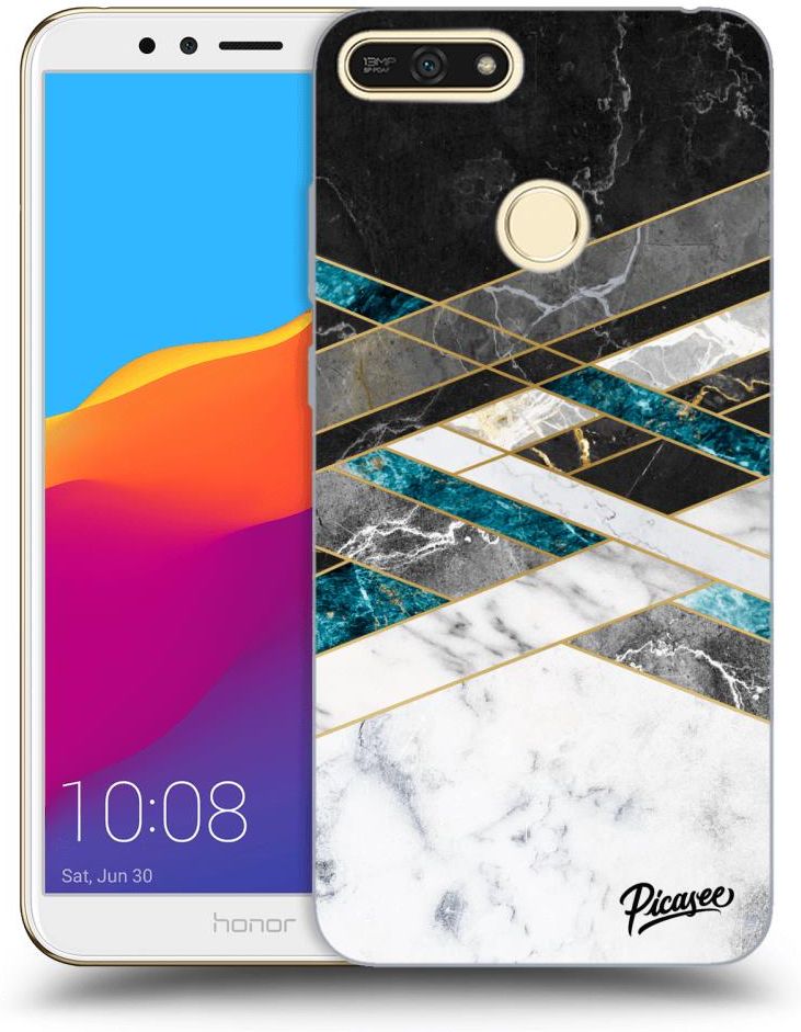 ULTIMATE CASE pro Honor 7A - Black & White geometry - Etui na telefon ...