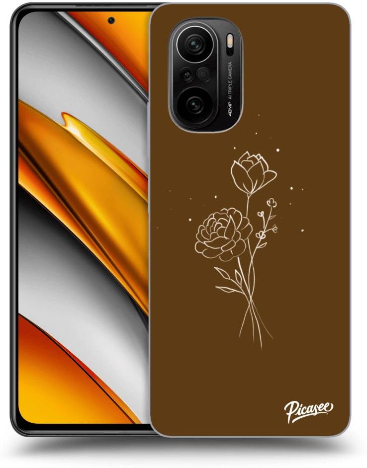 ULTIMATE CASE pro Xiaomi Poco F3 - Brown flowers - Etui na telefon ...