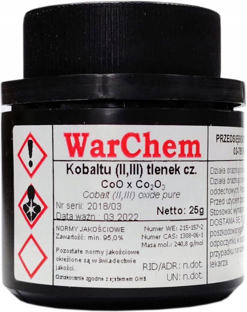 Warchem Tlenek Kobaltu Ii,Iii Czysty 25G - ceny i opinie - Ceneo.pl