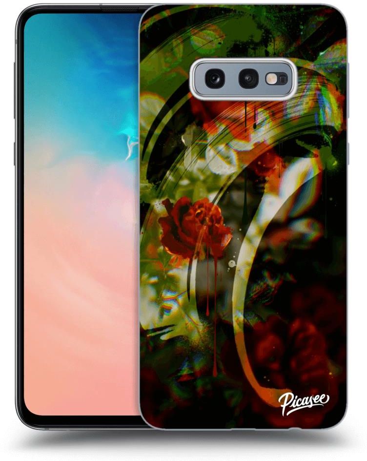 Silikonowe czarne etui na Samsung Galaxy S10e G970 - Roses color - Etui ...