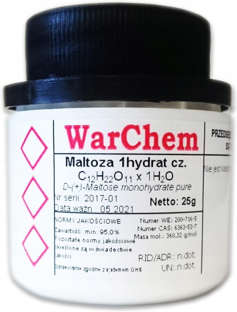 Warchem Maltoza 1Hydrat Czysty 25G - ceny i opinie - Ceneo.pl