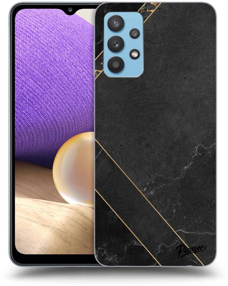 Silikonowe czarne etui na Samsung Galaxy A32 SM-A325F 4G - Black tile ...