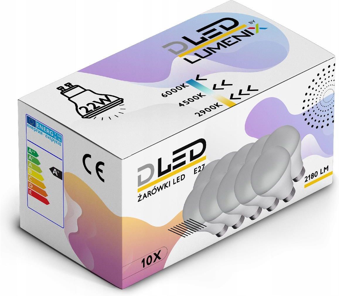 Dled 10x Żarówka LED E27 2180lm 22W CCD NEUTRALNA - Opinie i atrakcyjne ...