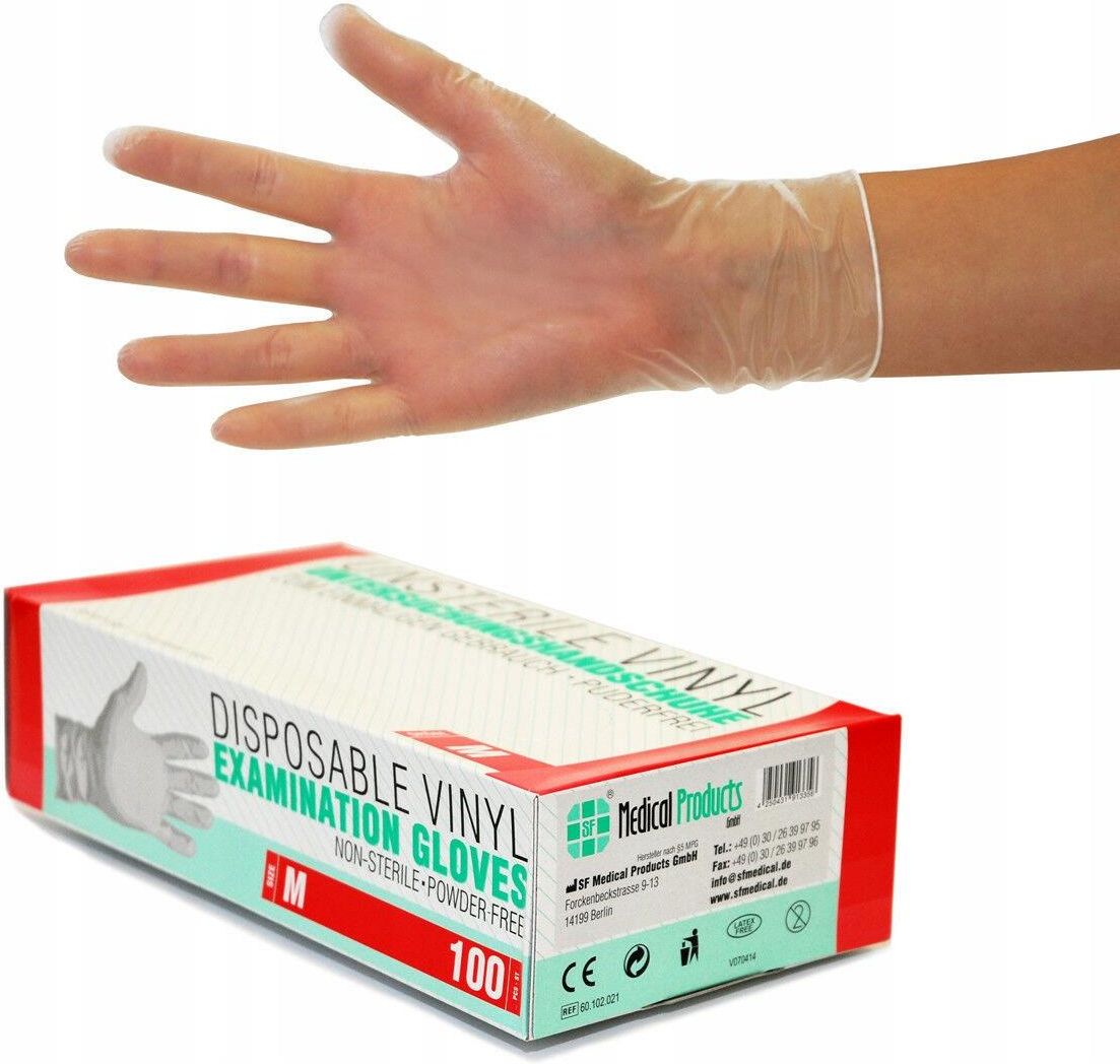 Sf Medical Rękawiczki Winylowe Products 100Szt - Ceny i opinie - Ceneo.pl