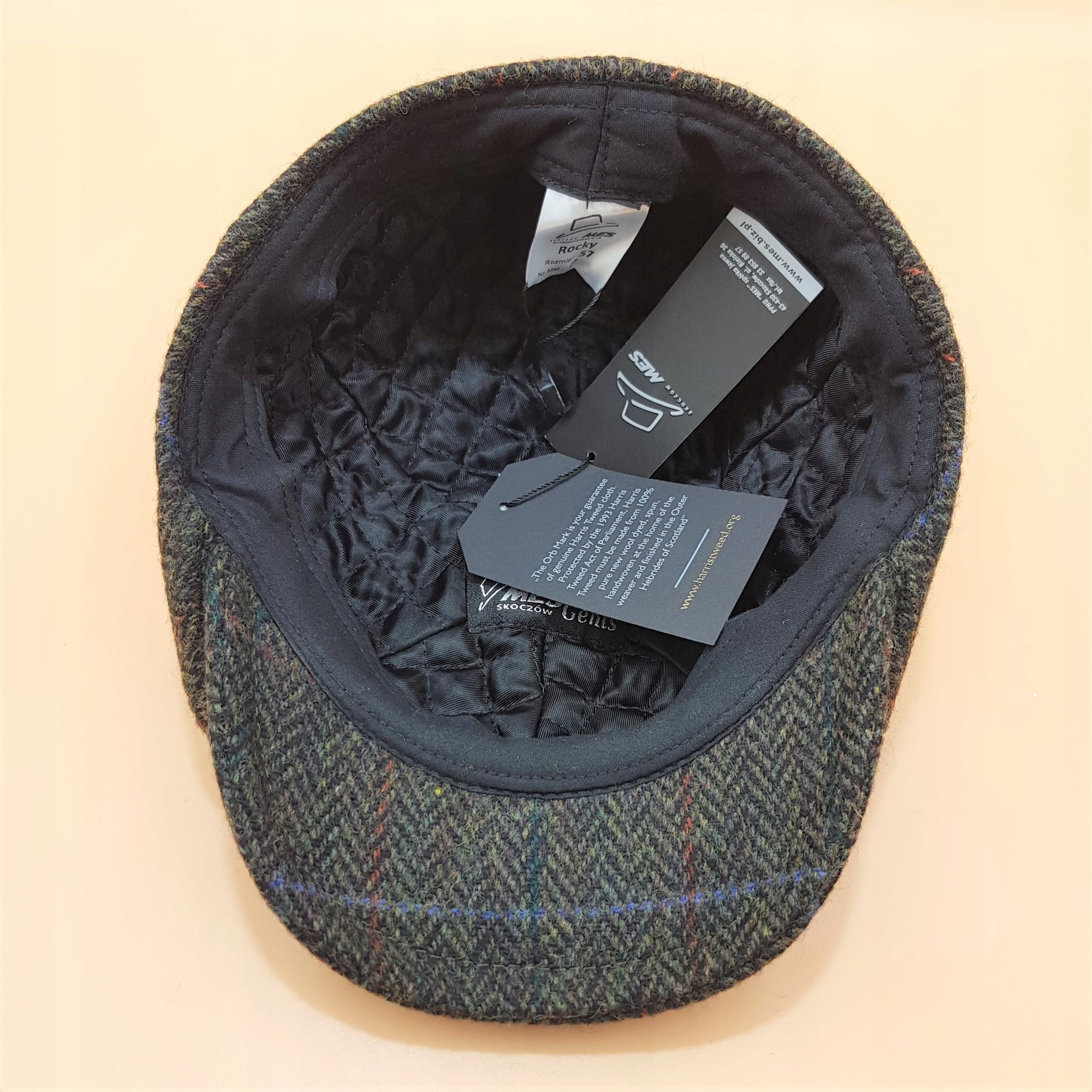 Kaszkiet Rocky Harris Tweed zielona jodełka 58 - Ceny i opinie - Ceneo.pl