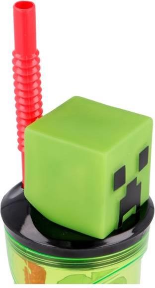Minecraft Butelka Plastikowa 3D Z Rurką 360Ml - - Ceny i opinie - Ceneo.pl