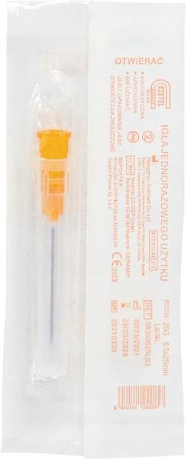 Drobne akcesoria medyczne Cezetel Igły Iniekcyjne Igła Iniekcji 25G 0 ...