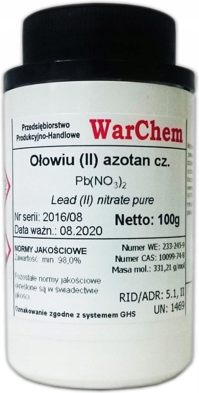 Warchem Azotan Ołowiu (Ii) 100G 49494 - ceny i opinie - Ceneo.pl