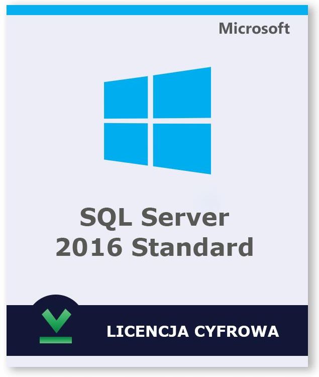 Programy serwerowe Microsoft SQL Server 2016 Standard +10 user CAL's - Opinie i ceny na Ceneo.pl