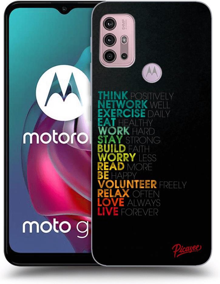 SILIKONOWE CZARNE ETUI NA MOTOROLA MOTO G30 - MOTTO LIFE - Etui na ...