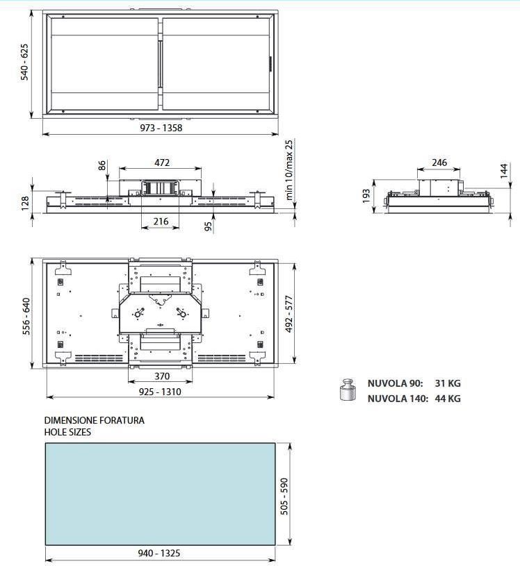 Okap FALMEC NUVOLA 90 STALOWY SILNIK ZEWNĘTRZNY 1500 M3/H - Opinie i ...