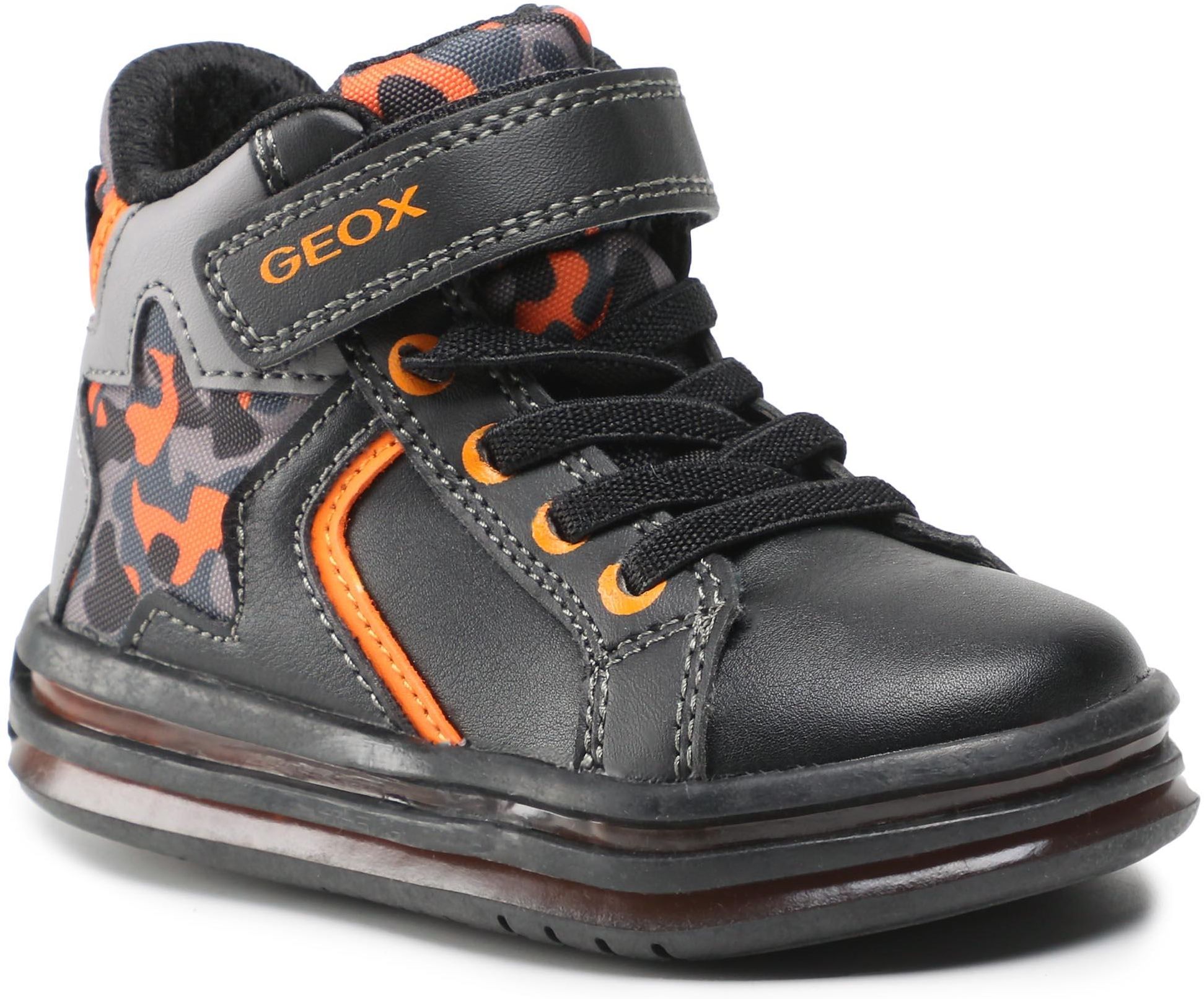 Sneakersy GEOX - J Pawnee B. A J16FGA 054FU C0038 M Black/Orange - Ceny i opinie - Ceneo.pl